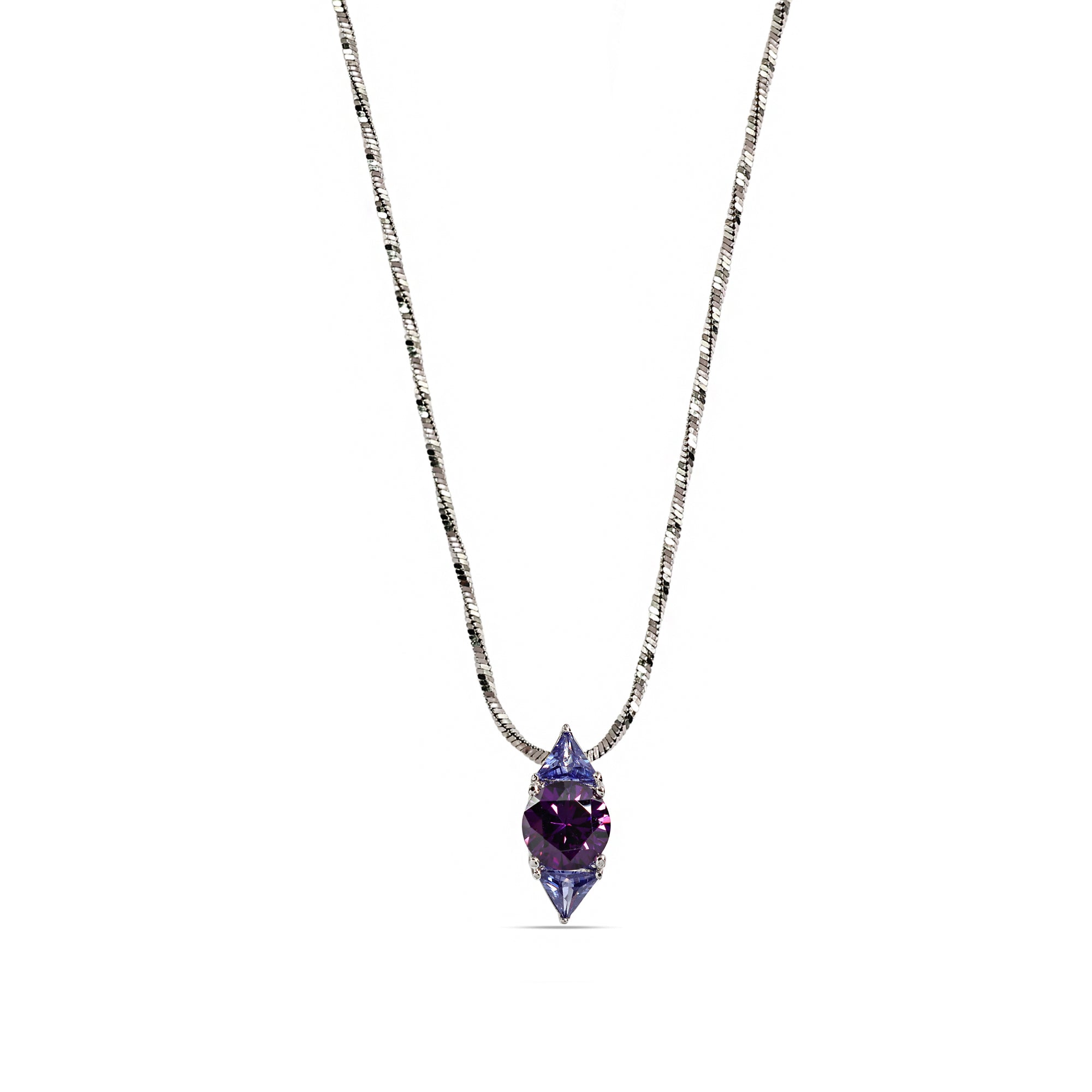 Amethyst Silver Pendant Charm – Gajmoti
